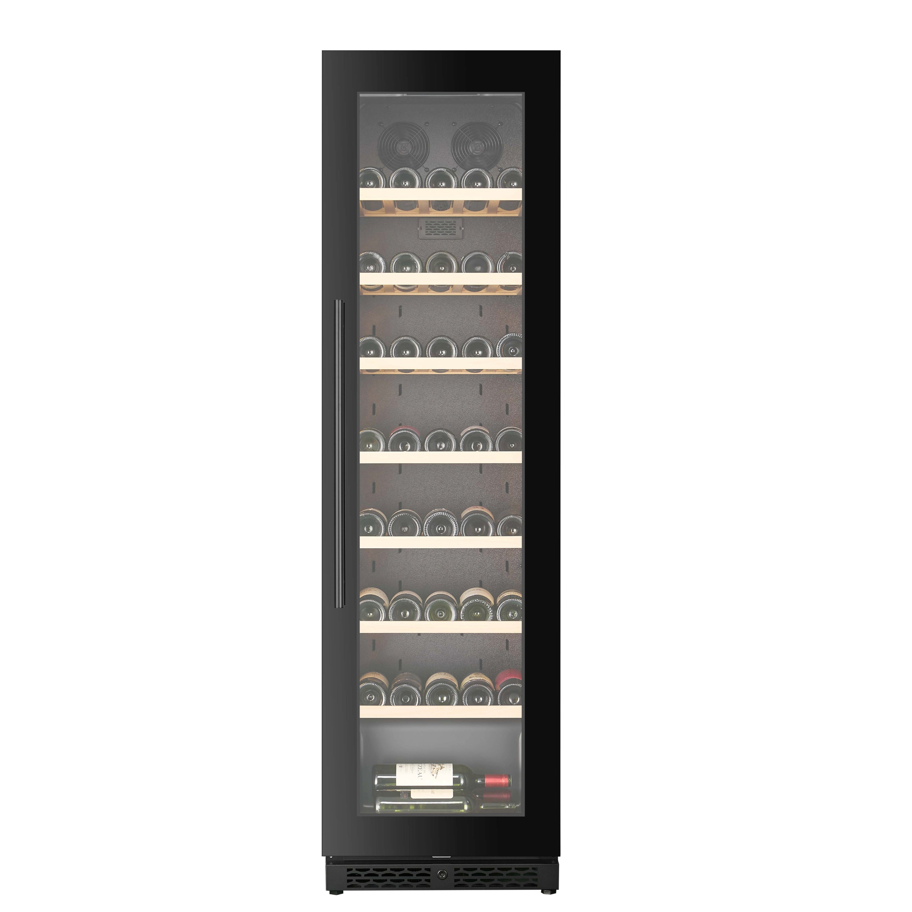 WINE CELLA - 73 bottle Shallow Wine Fridge - W82S-BLACK – CELLA - Wine ...